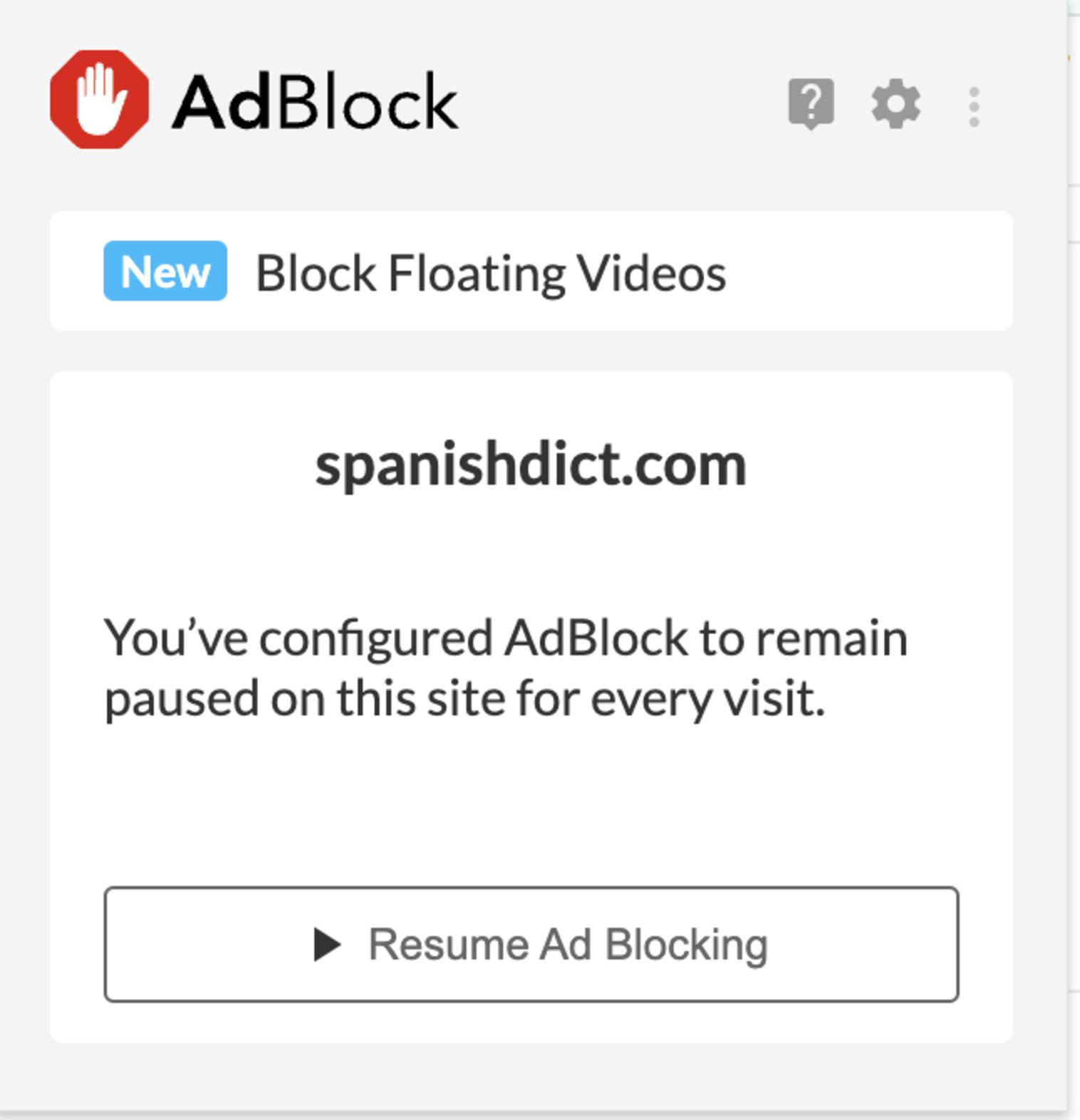 How to Turn Off Your Adblock | SpanishDictionary.com